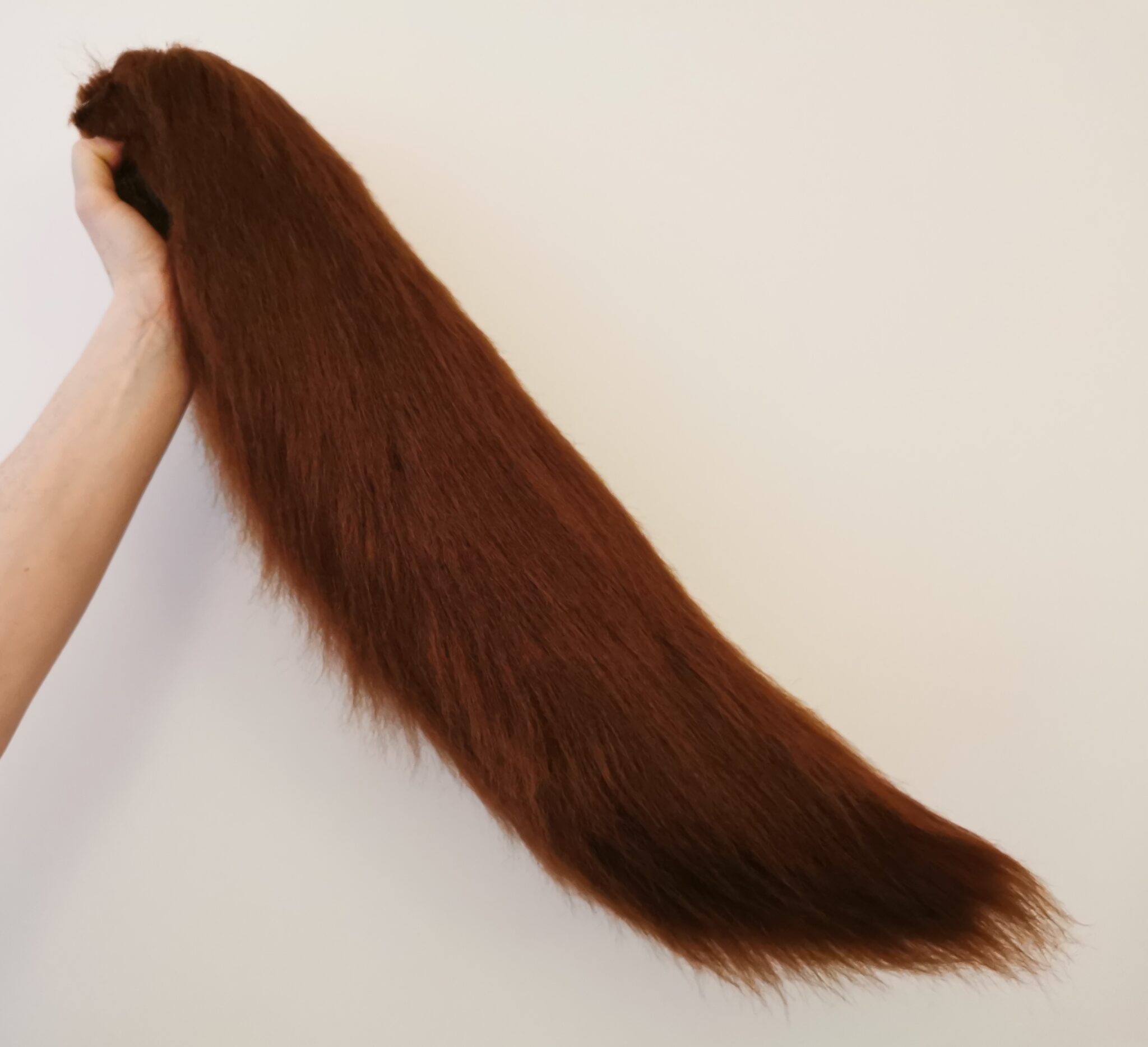 Wolf tails that wag and tremble, stand up and get frisky! Handmade