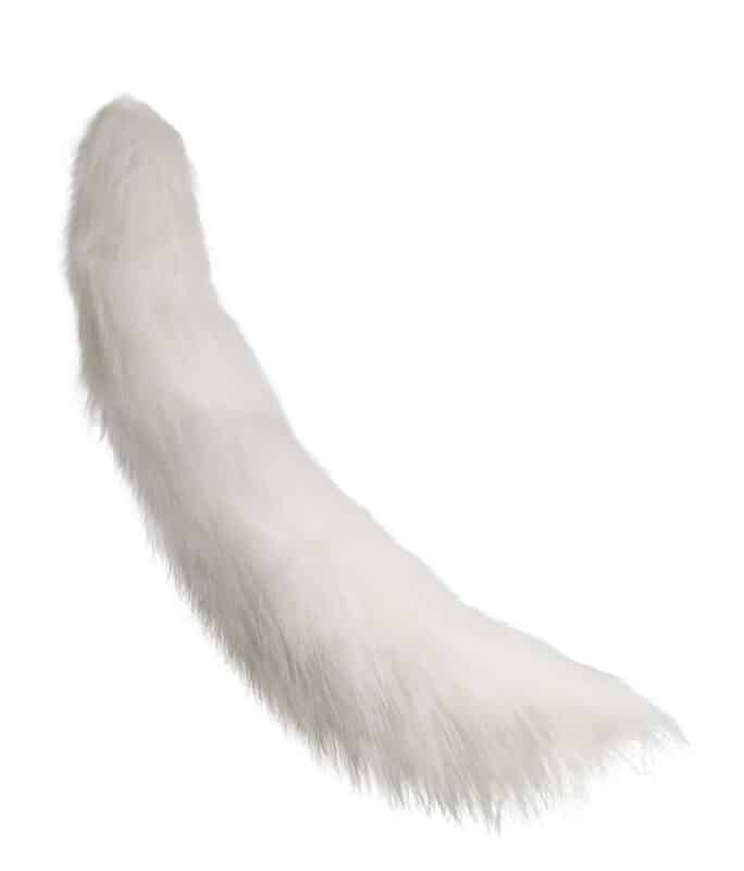 Wolf tails that wag and tremble, stand up and get frisky! Handmade