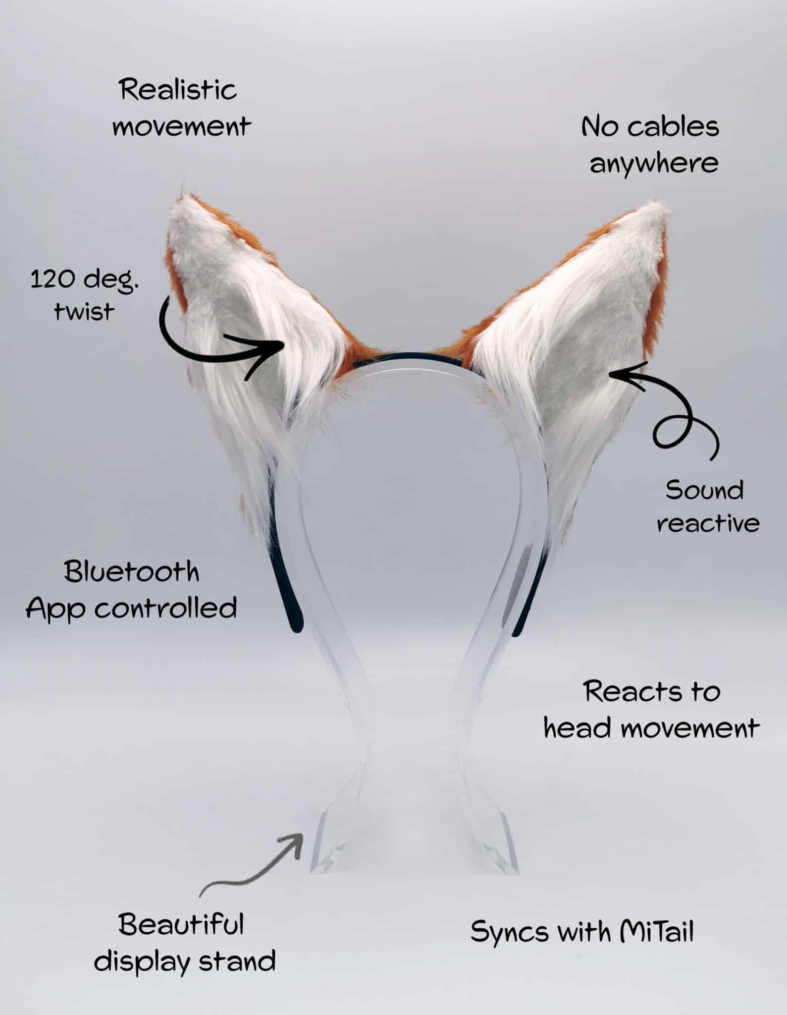 EarGear Cosplay Ears - Lots of moves and modes, app controlled