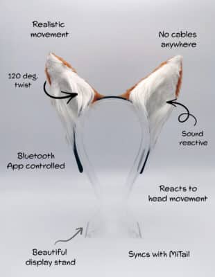 EarGear Cosplay Ears - Lots of moves and modes, app controlled