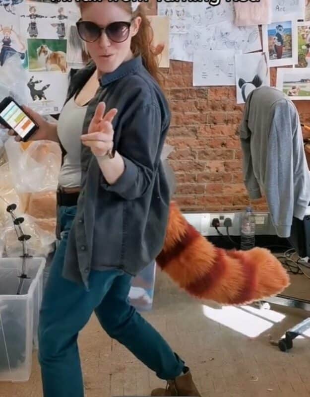 Panda tails that move! And customized for you, all included