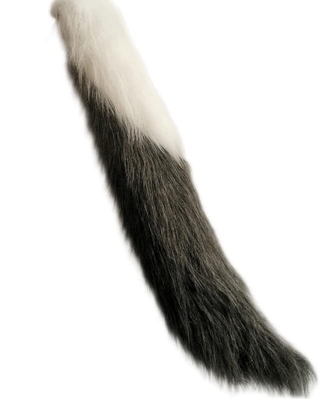 Wolf tails that wag and tremble, stand up and get frisky! Handmade