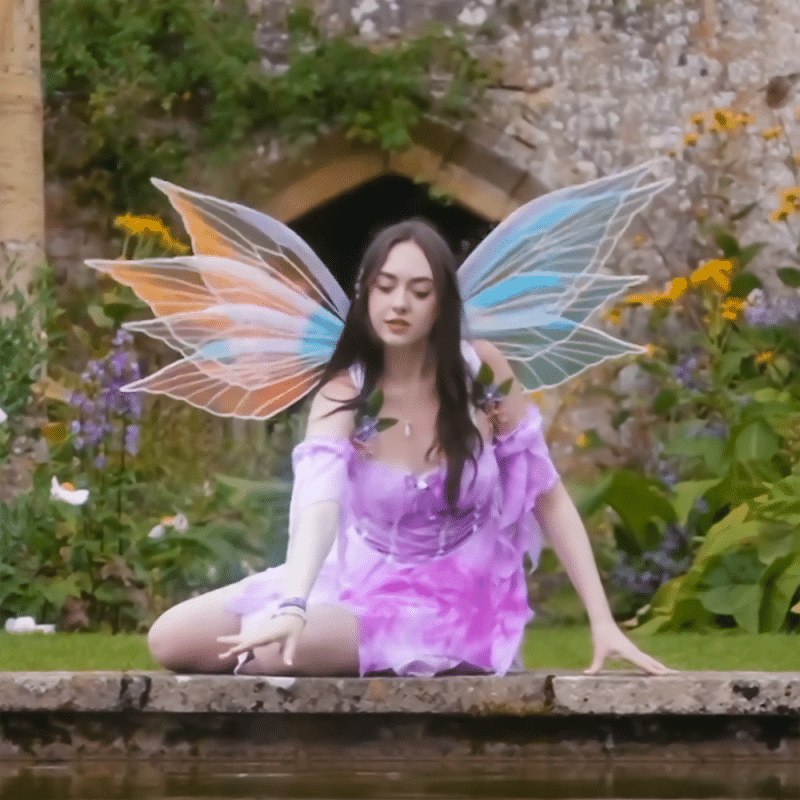 FlutterWings Fluttering Fairy Wings - App Controlled Moving Wings