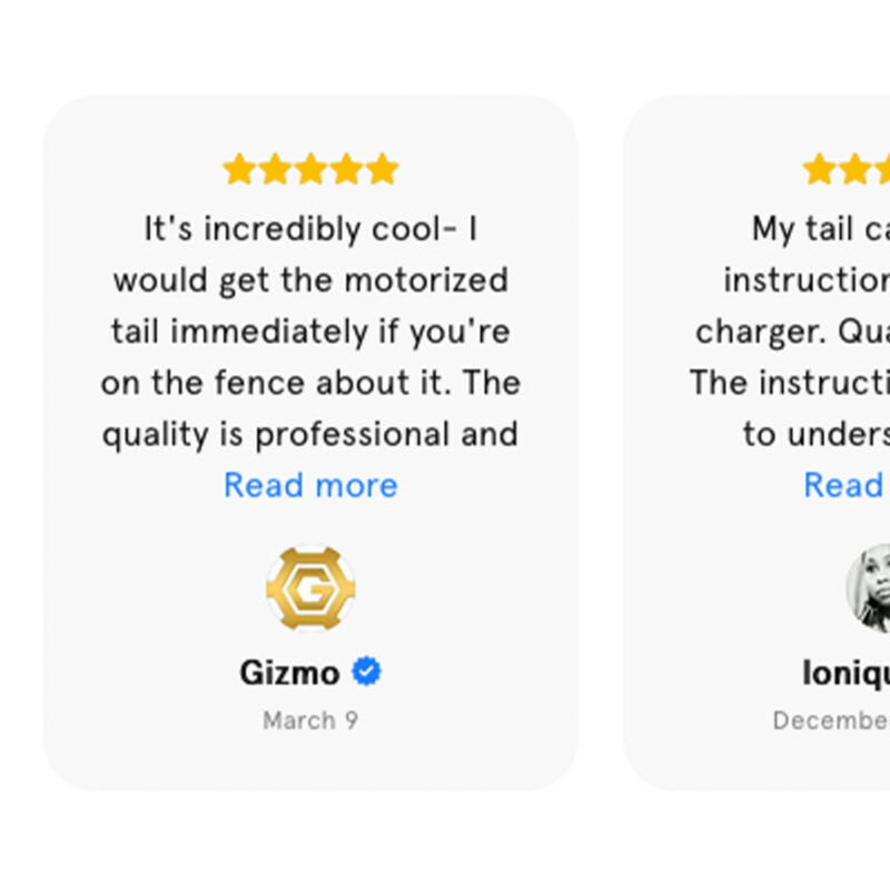 Tiefling tails that wag and tremble, stand up and look fantastic